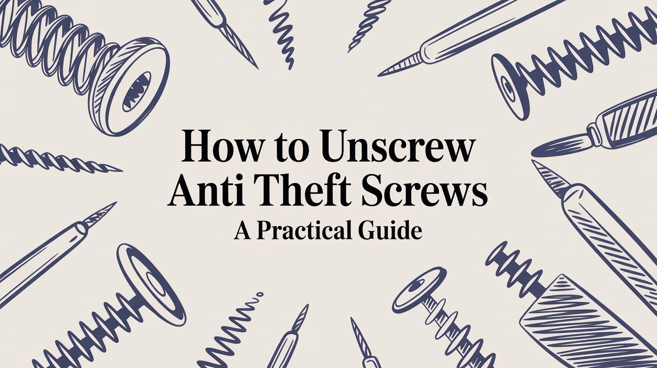 How to Unscrew Anti-Theft Screws: A Practical Guide