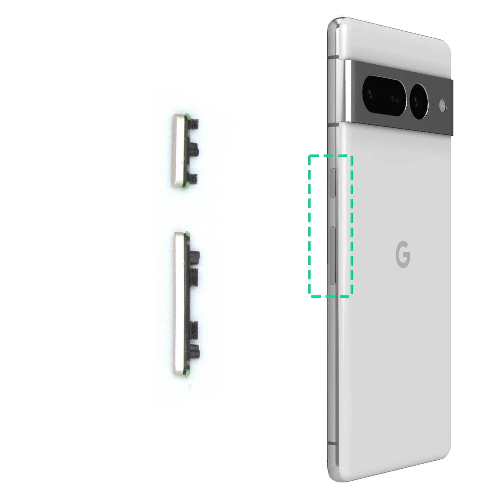 Google Pixel 7 Pro Replacement Side Buttons - Fixo Australia