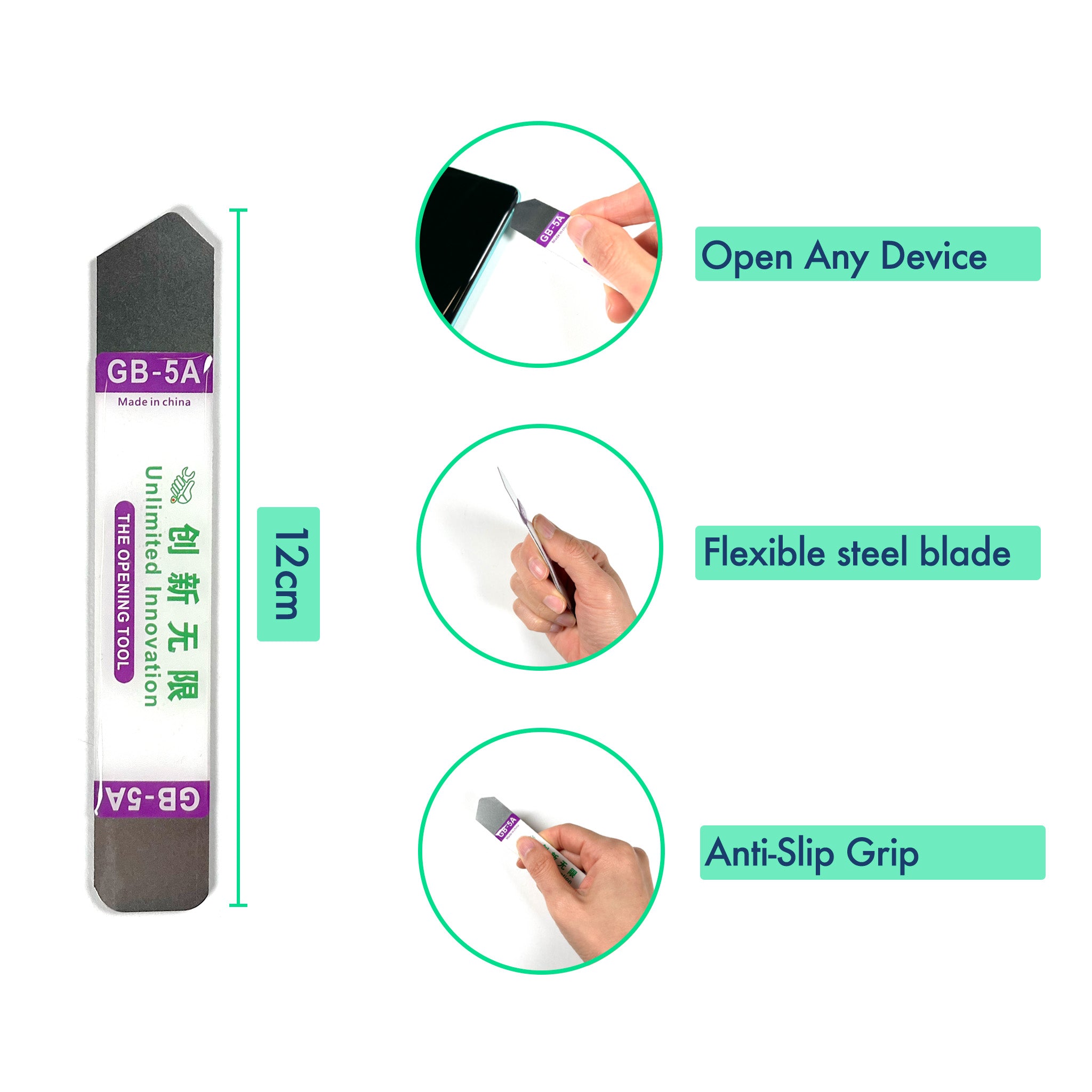 Mobile Phone Opening Pry Tool - Metal Blade - Fixo Australia