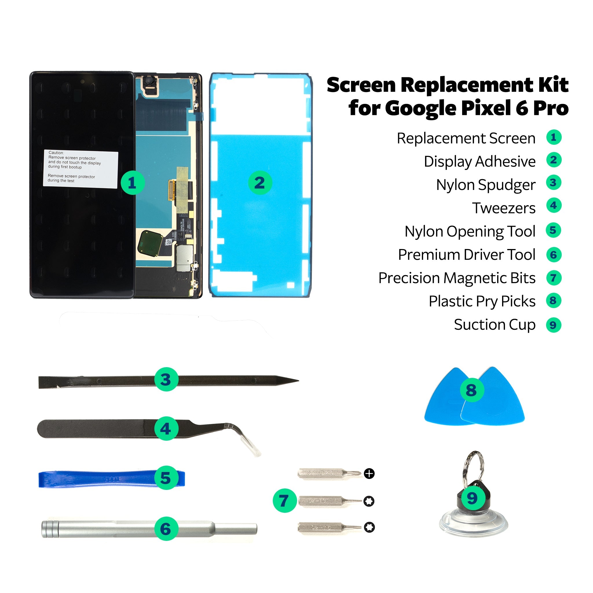 Google Pixel 6 Pro DIY Screen Replacement Kit - Fixo Australia