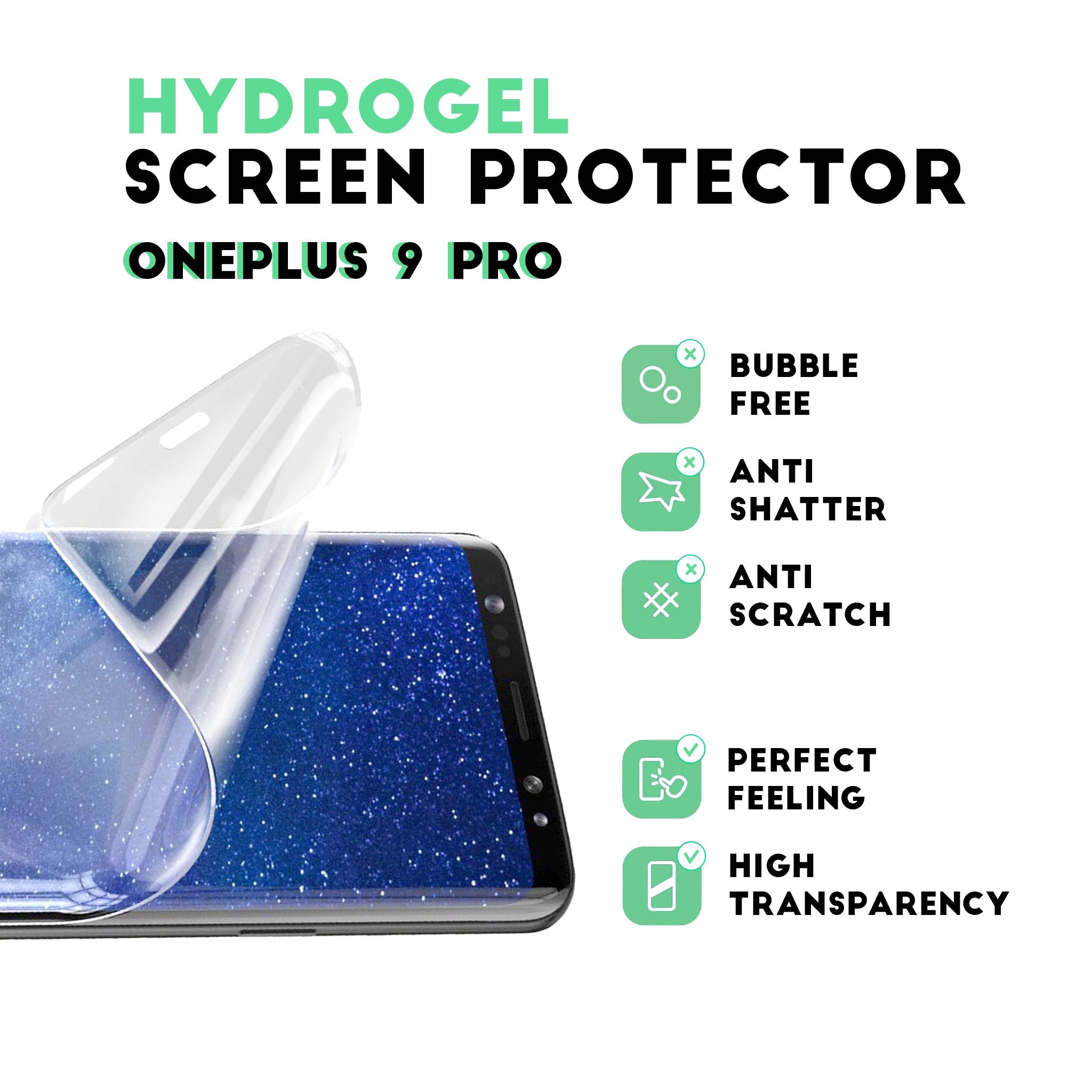 OnePlus 9 Pro Hydrogel Screen Protector Film - Fixo