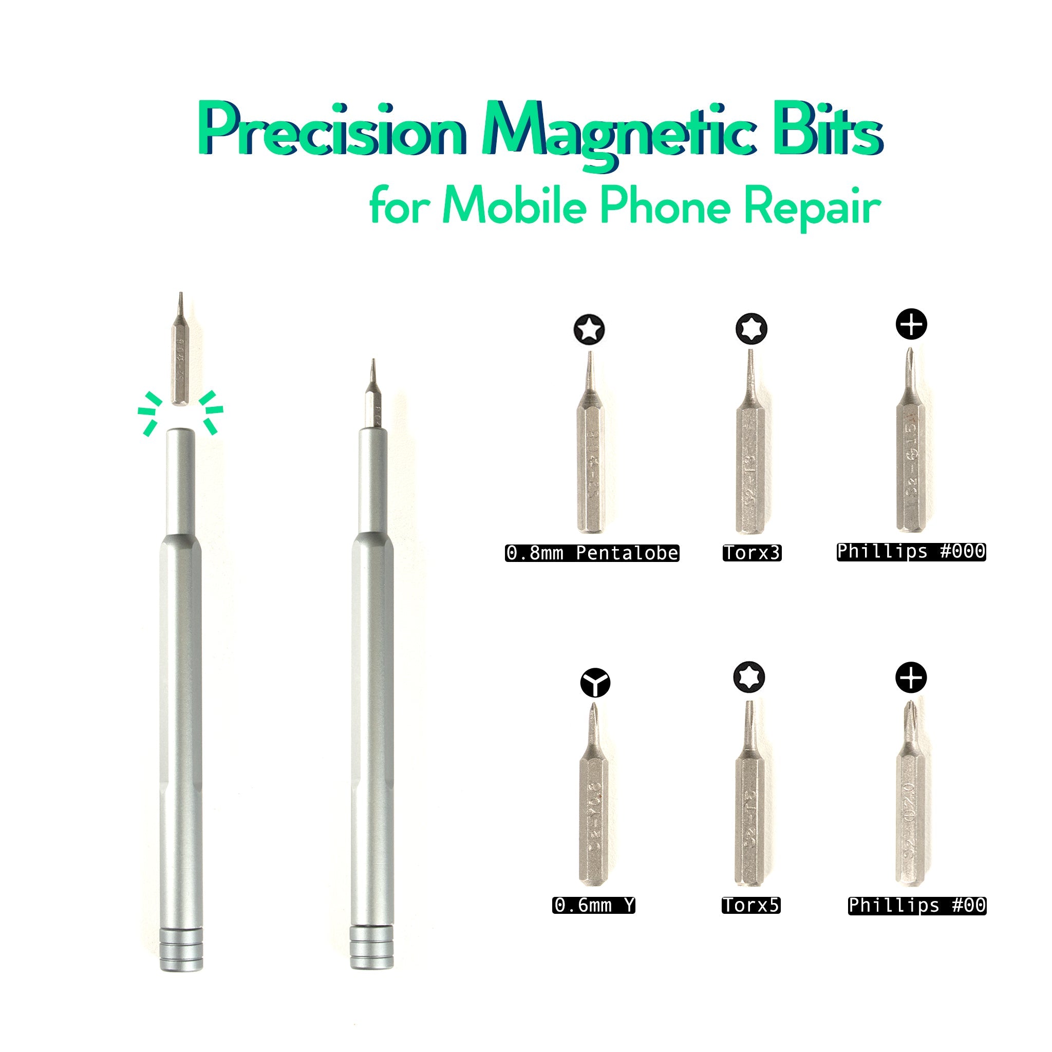 Repair Essentials - Mobile Phone Repair Tool Set - Magnetic Bits
