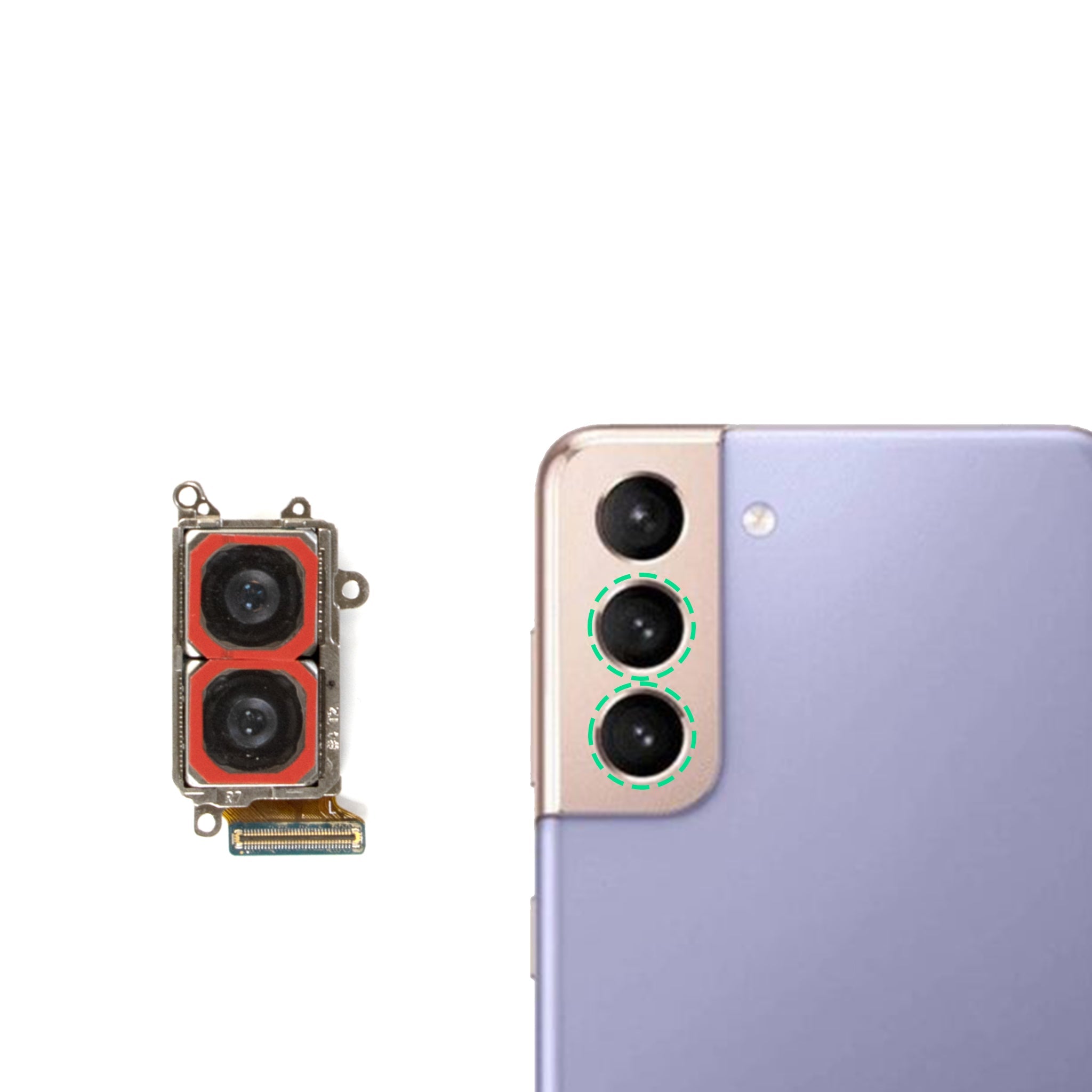 Samsung Galaxy S21 Plus Replacement Rear Camera Module - Fixo AU