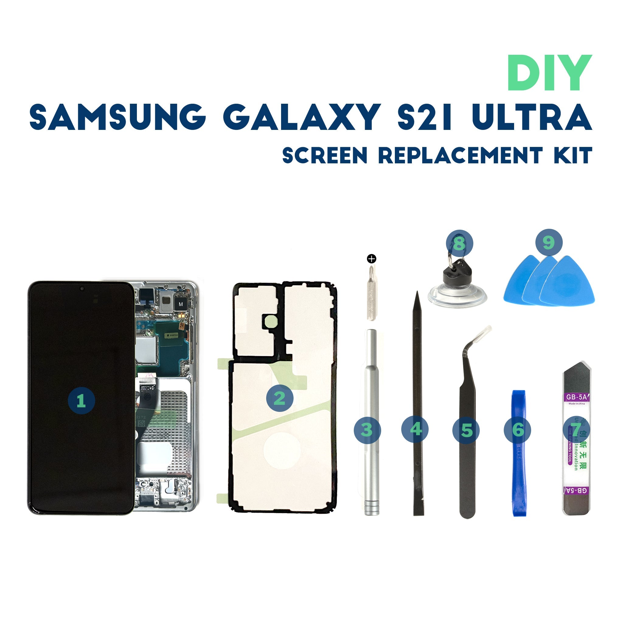 Samsung Galaxy S21 Ultra DIY Screen Replacement Kit - Fixo Australia