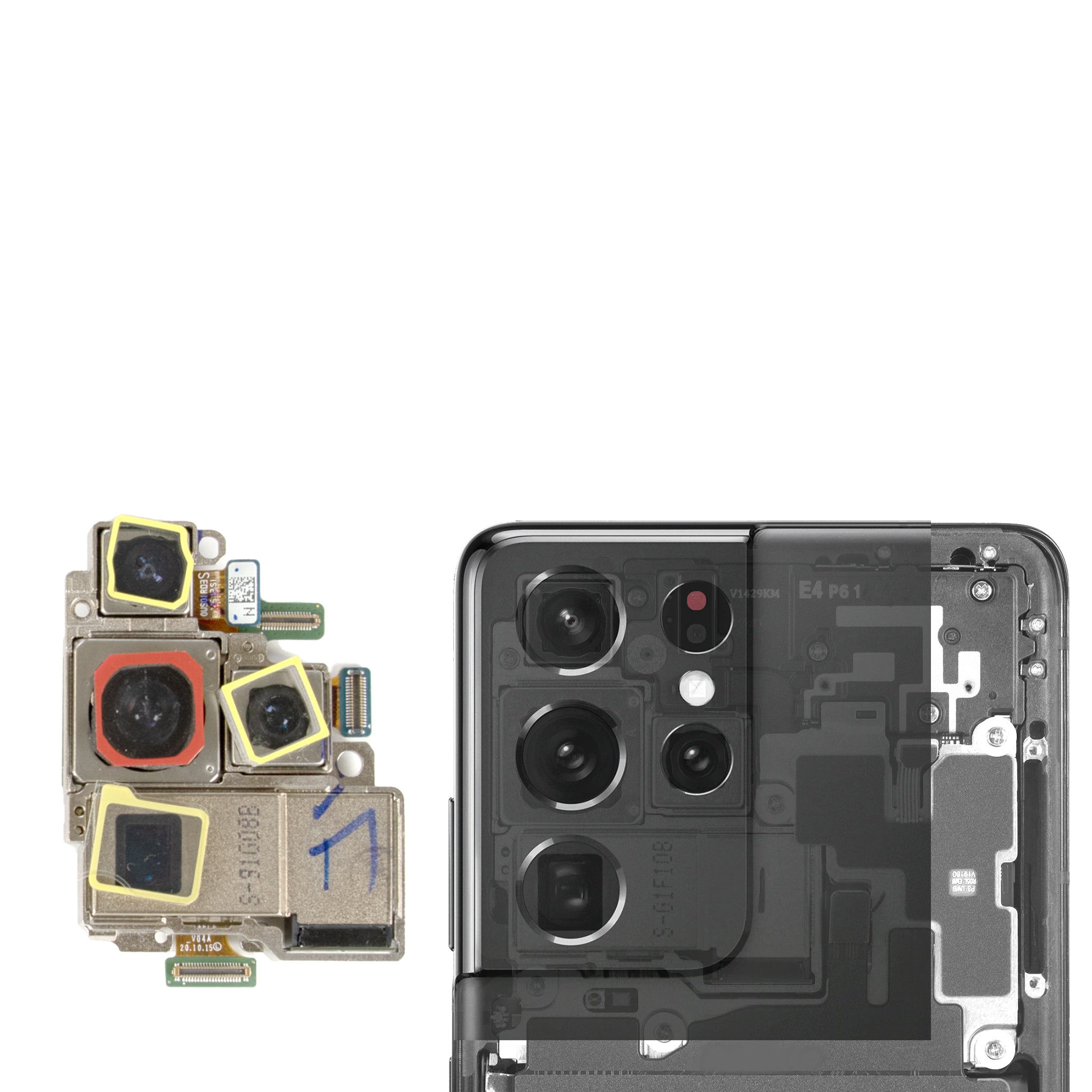 Samsung Galaxy S21 Ultra Replacement Rear Camera Module - Fixo AU