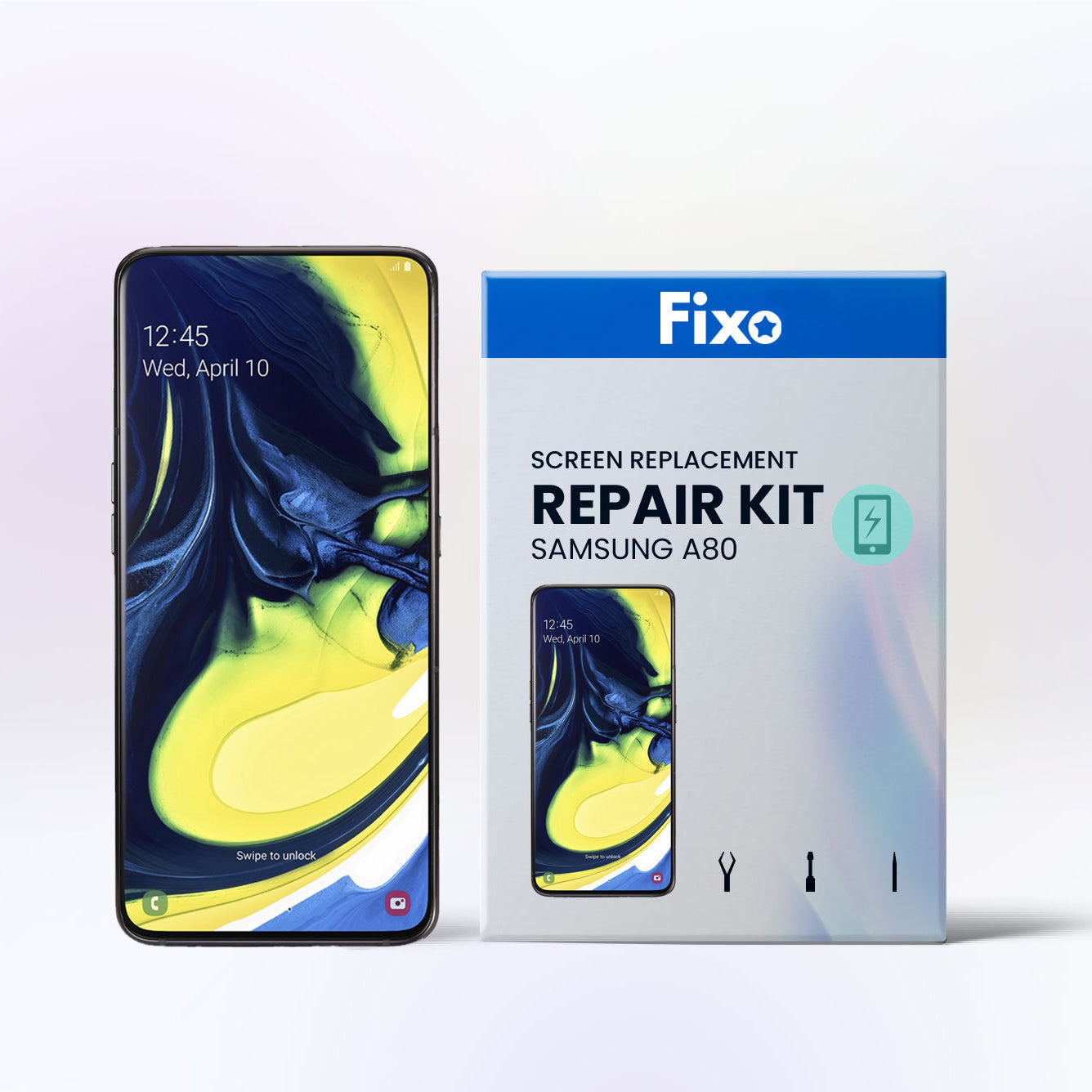 Replacement Samsung Galaxy A80 DIY Repair Kit LCD Screen - Fixo