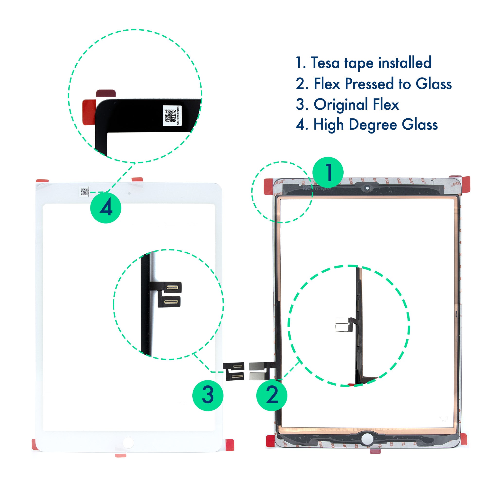iPad 7th Gen Spare Parts Australia | Glass Digitizer, LCD & Battery