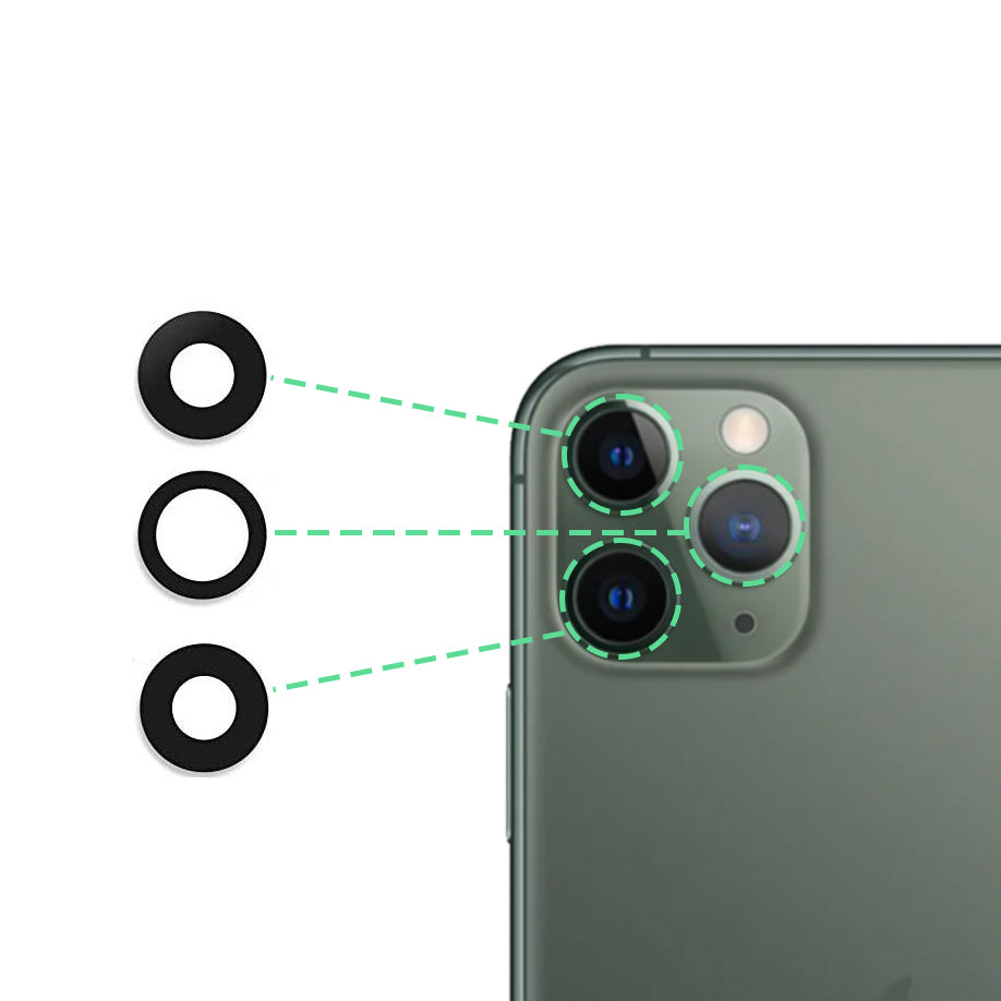 iPhone 11 Pro Max Rear Camera Lens Glass - Fixo