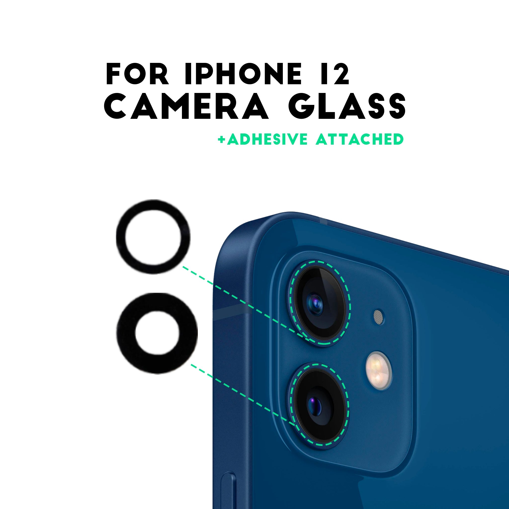 iPhone 12 Rear Camera Lens Glass - Fixo