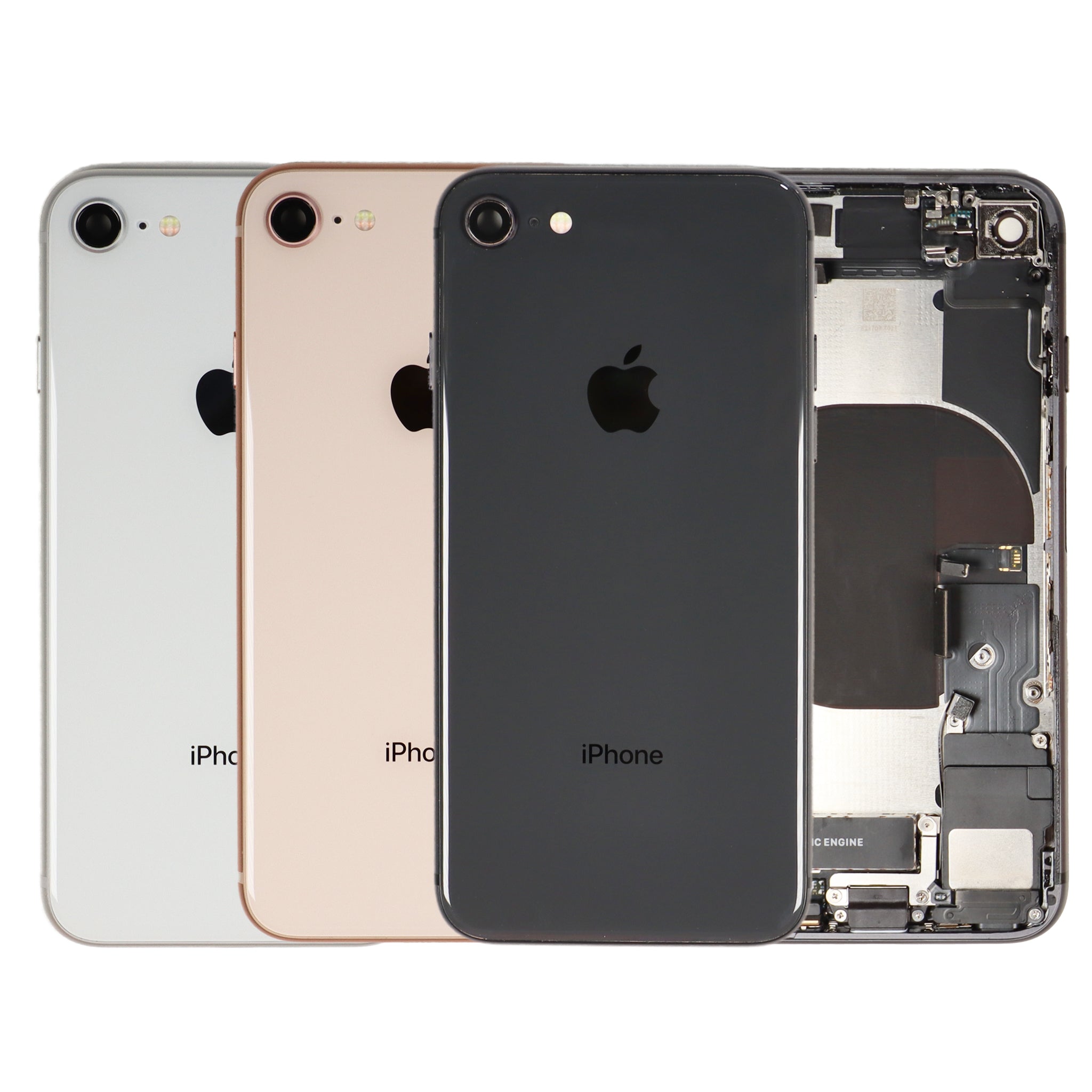 iPhone 8 Replacement Rear Glass Housing Frame - Fixo