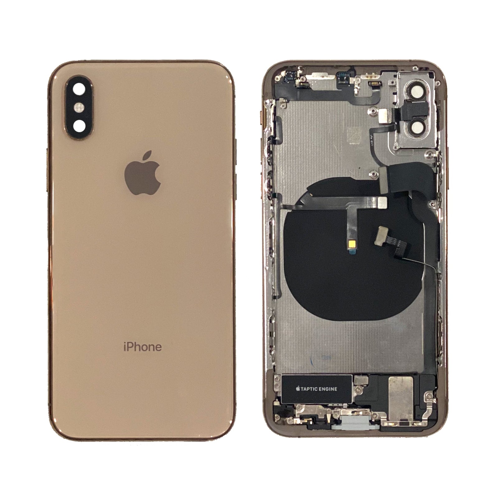 iPhone XS Replacement Rear Glass Housing and Frame Charger Port - Fixo