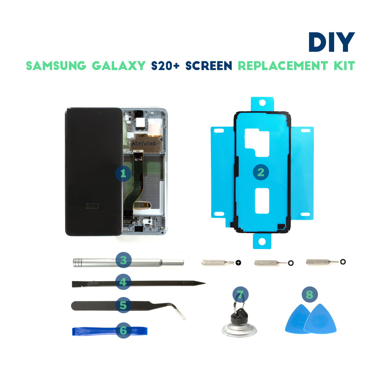 Samsung Galaxy S20 Plus DIY LCD Screen Replacement Kit - Fixo